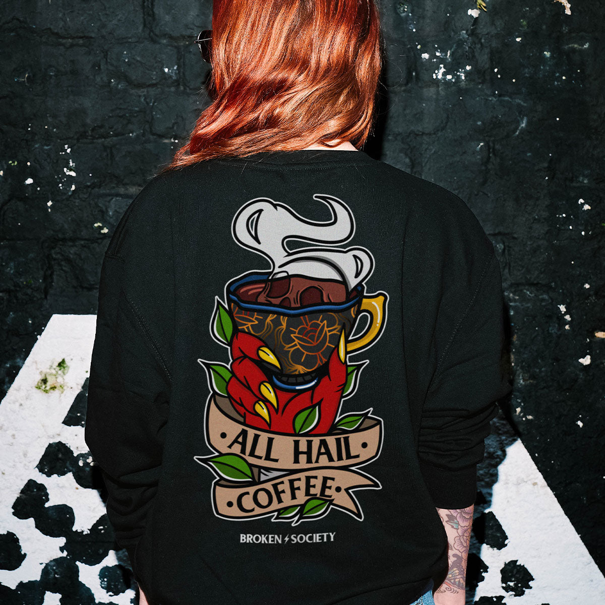 All Hail Coffee Sweatshirt (Unisex) | Broken Society