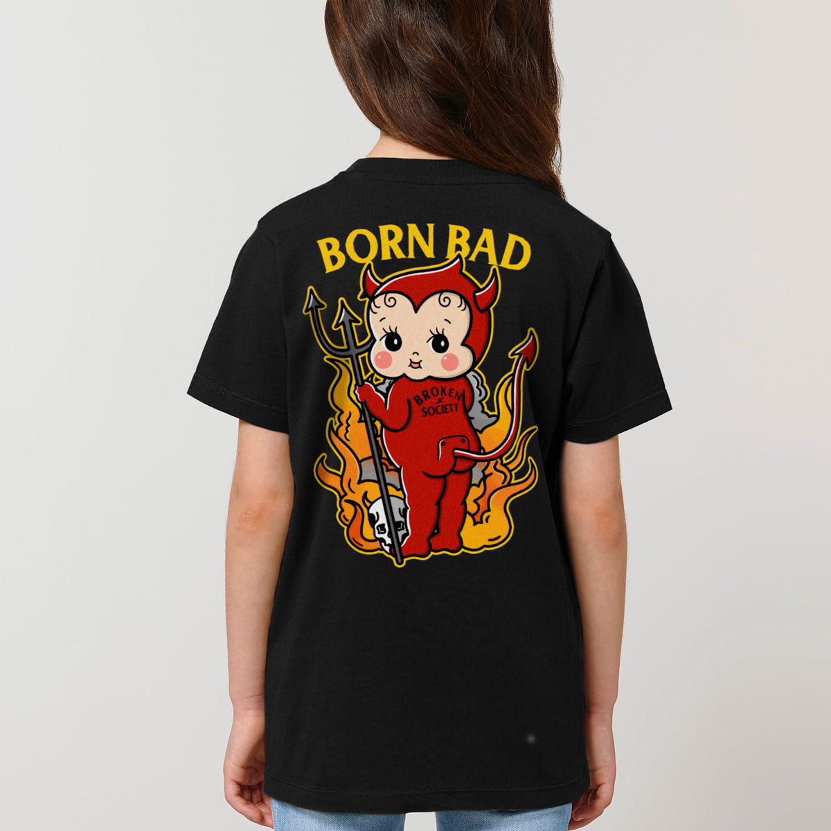 Born Bad Devil Kinder T-Shirt (Unisex) – Broken Society